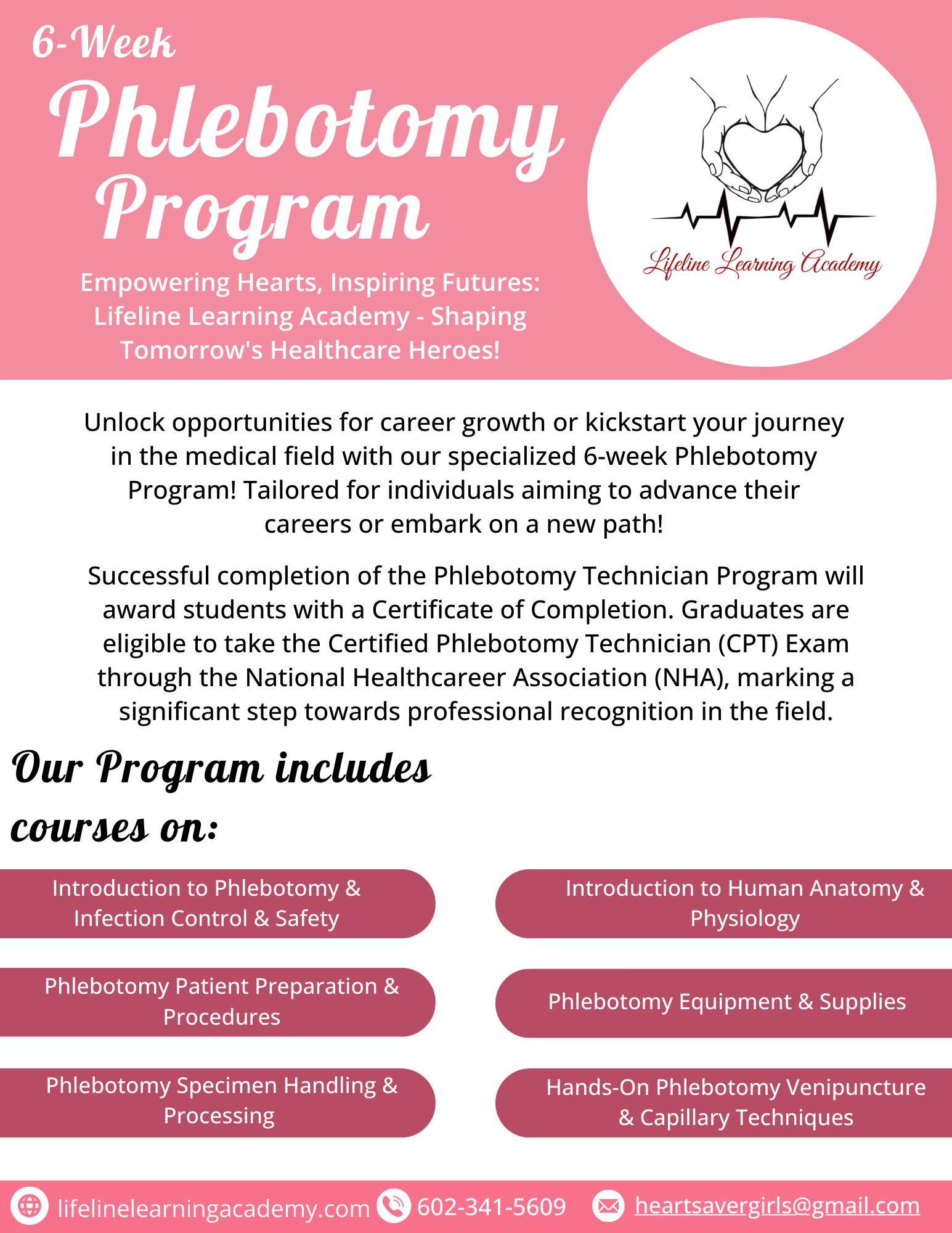 Online Phlebotomy Course | Lifeline Learning Academy